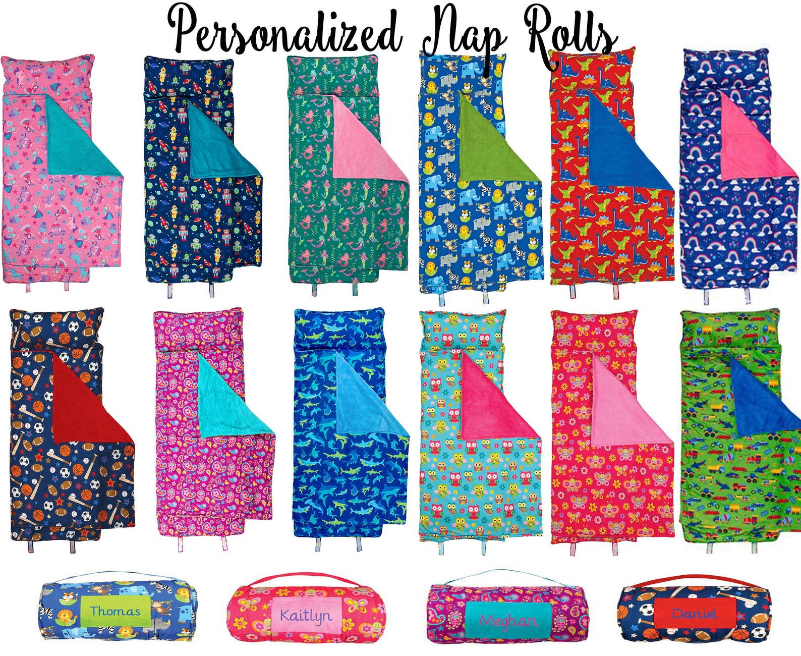 Personalized Nap Mat / Stephen Joseph / Nap Roll / Sleep Bag / Kids Nap ...