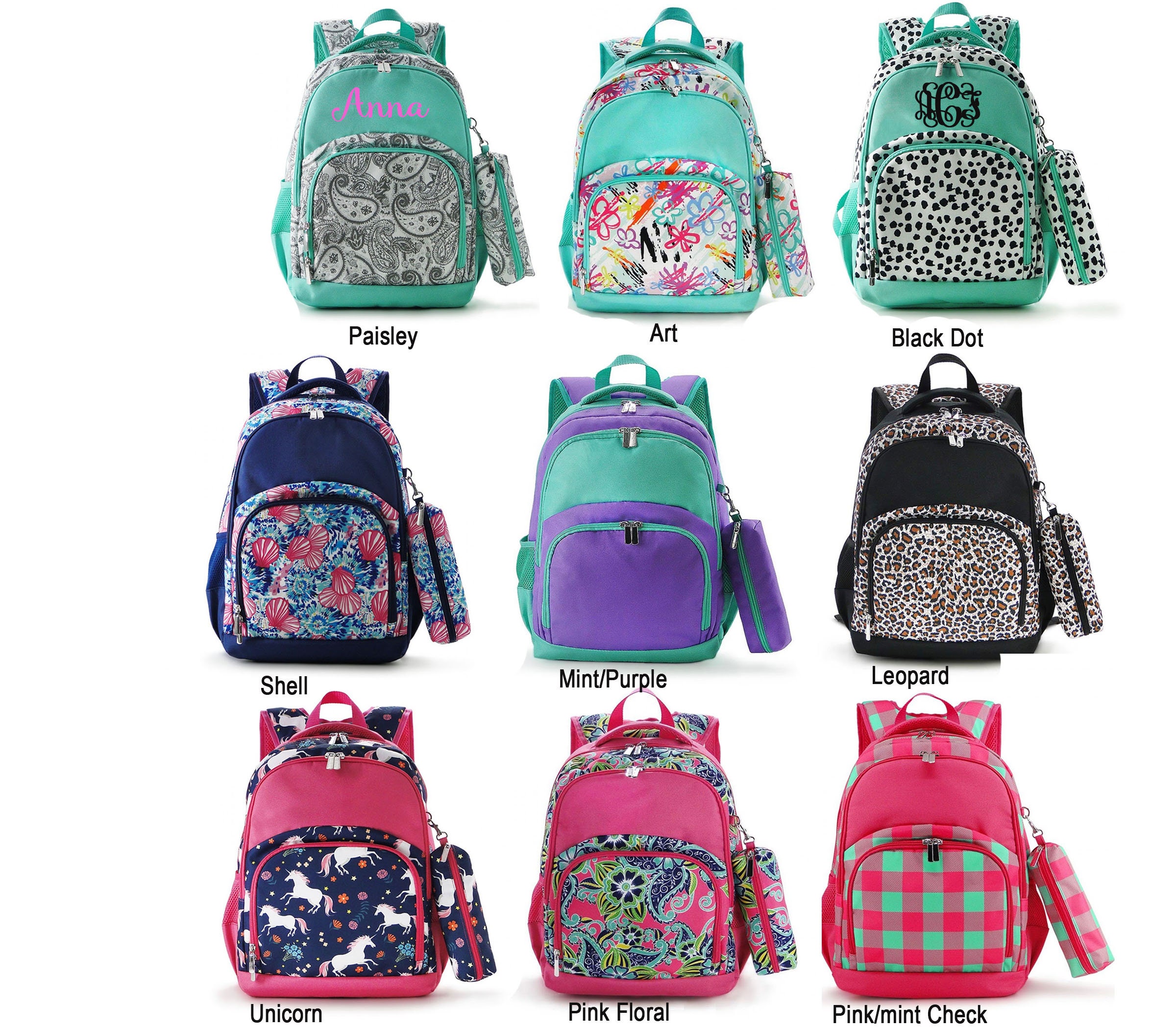 Personalized Backpack / Back to School / Full Size Backpack / - Etsy