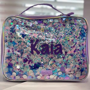 Personalized Clear Confetti Backpack and Lunchbox, Back to School for ...