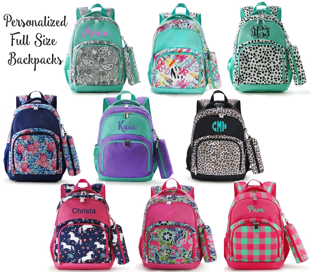 Personalized Backpack / Back to School / Full Size Backpack ...