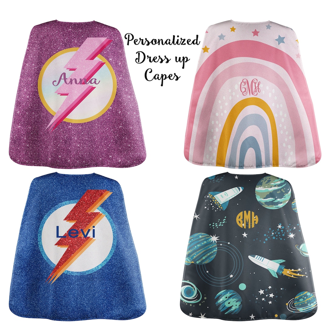 Personalized Capes / Kid's Dress up Cape / Pretend Play / Party Favor ...