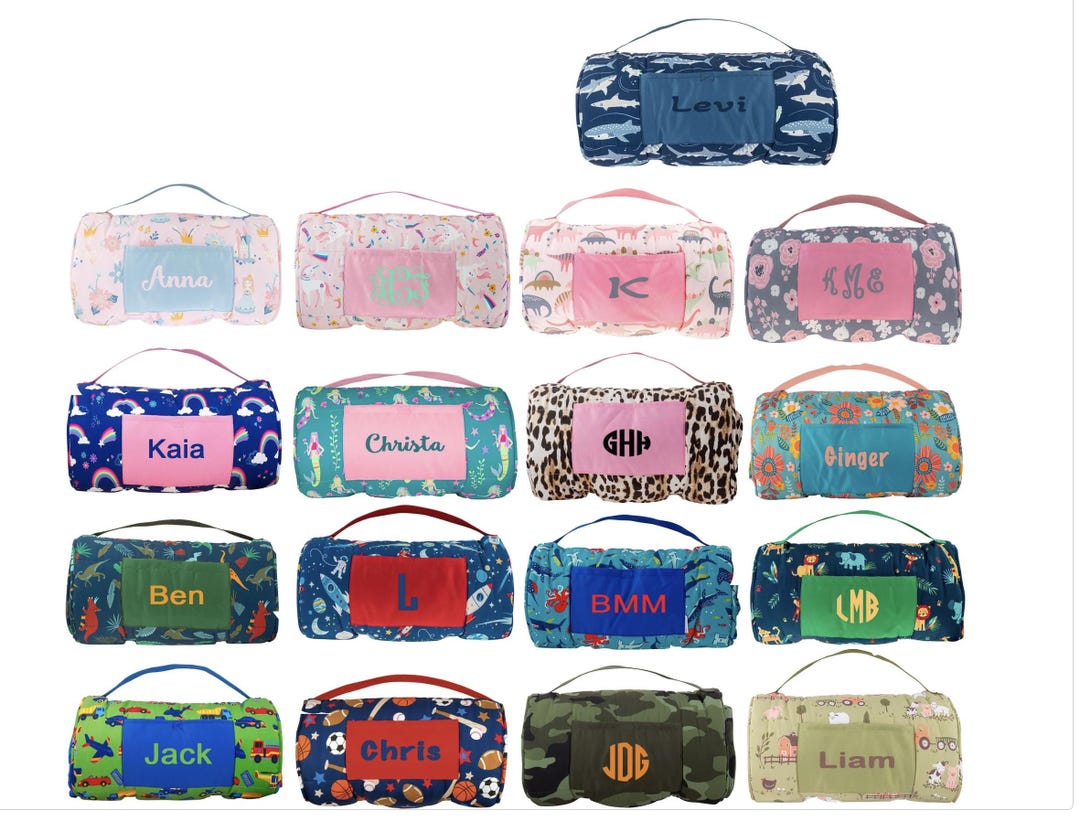 Personalized Nap Mat for School / Children"s Nap Mat With Pillow and ...