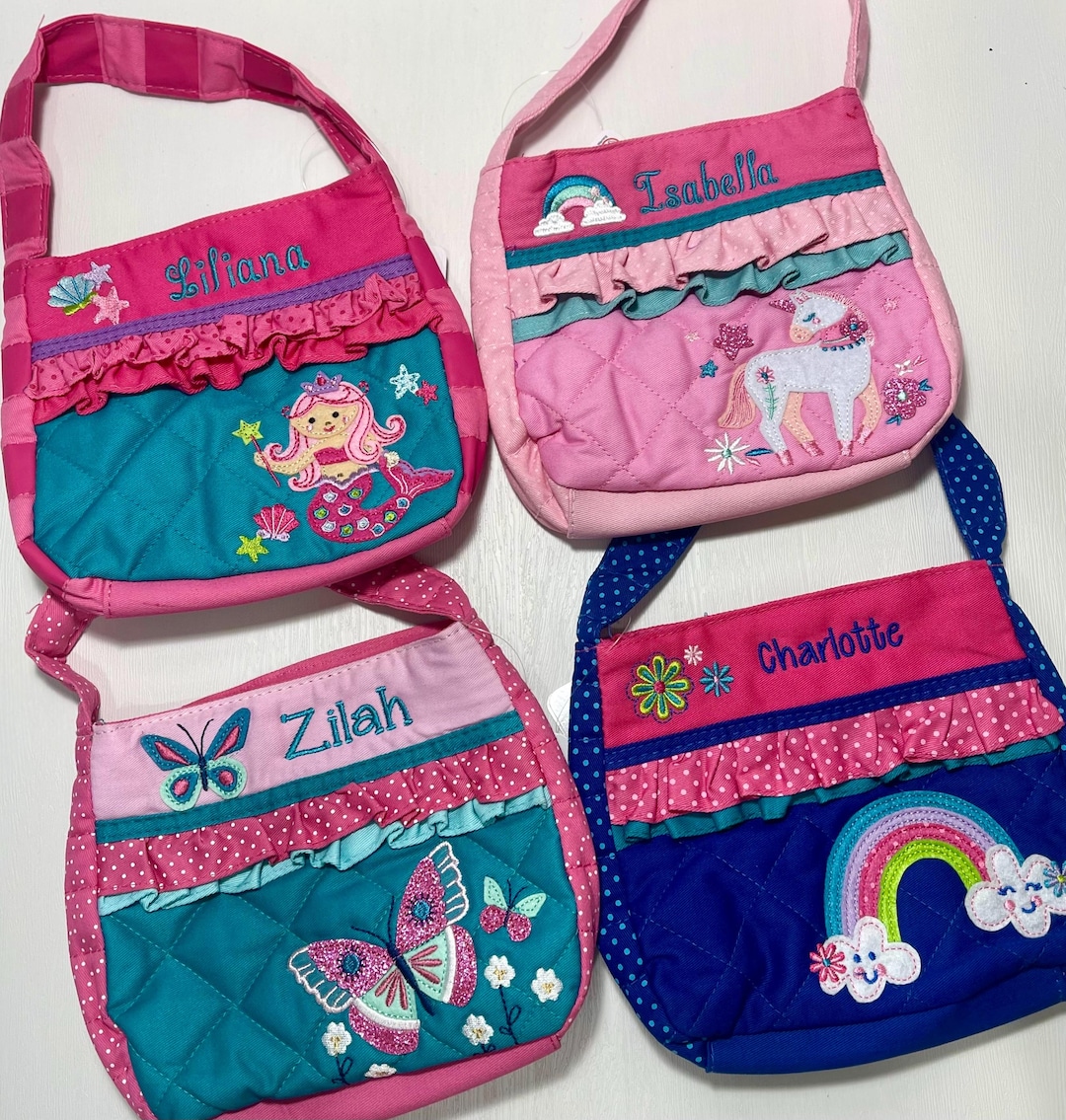 Personalized Toddler Purse for Girls, Stephen Joseph Quilted Purse ...