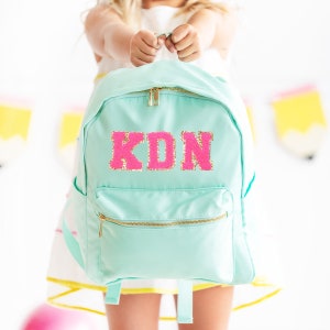 Personalized Backpack / Patch Backpack / Varsity Chenille Patch Letters ...