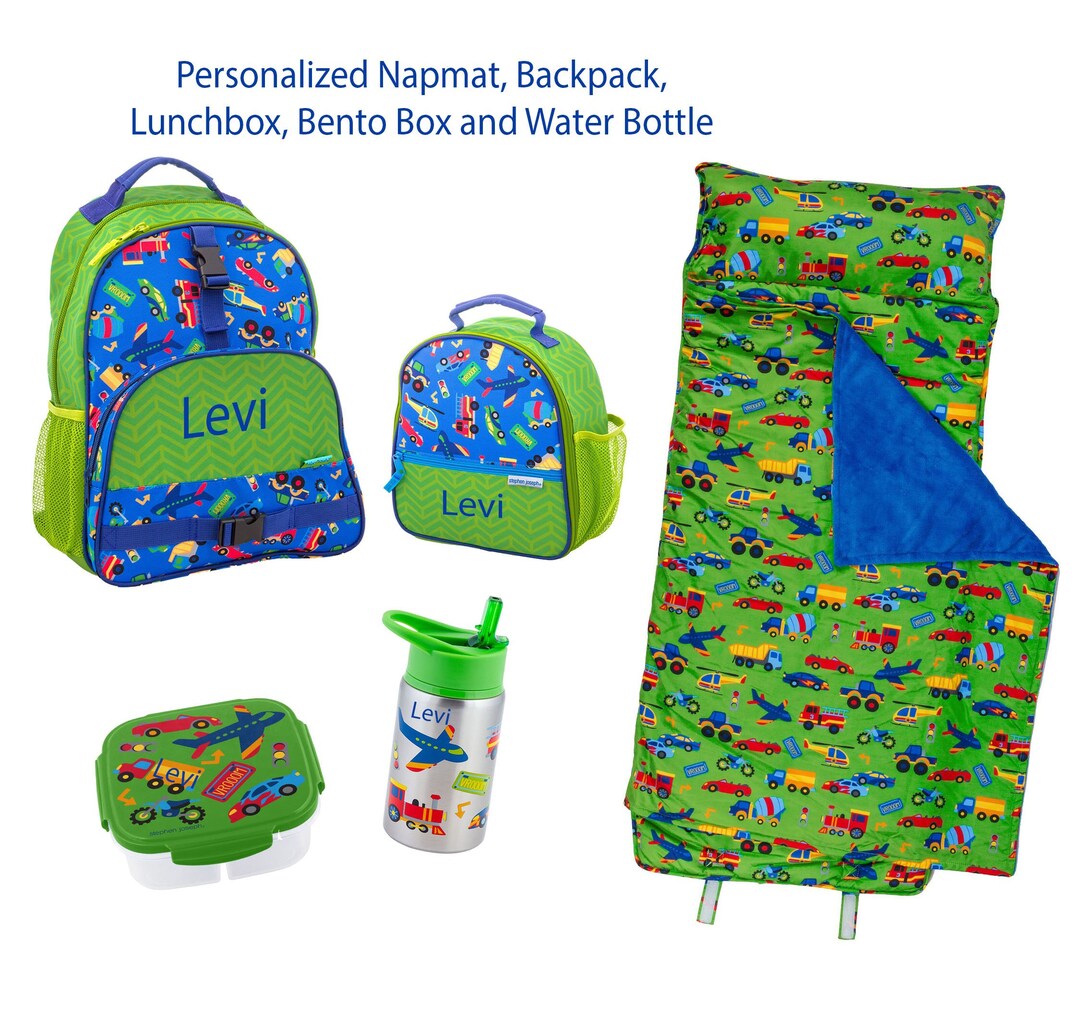 Personalized Backpack Set / Transportation / Back to School / Nap Mat ...