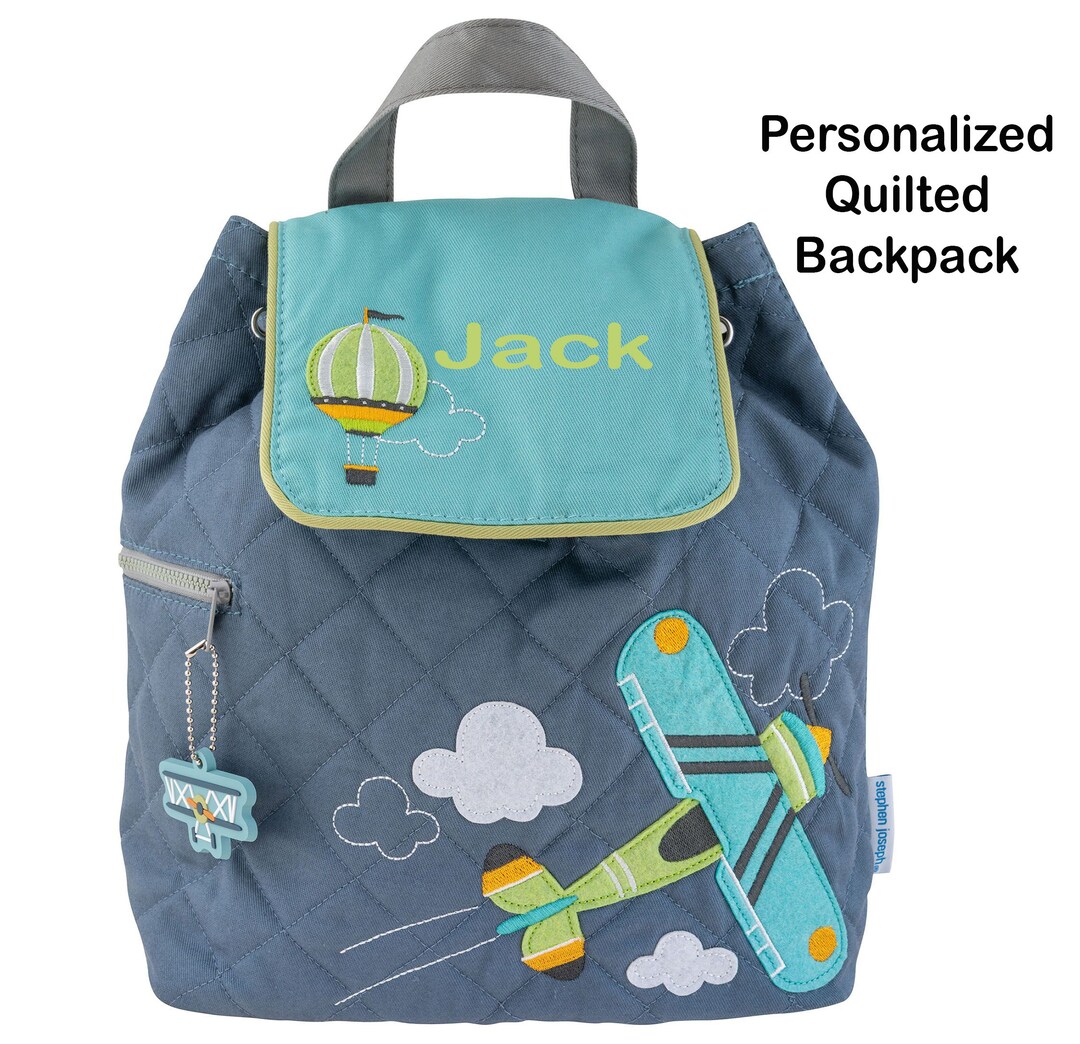 Personalized Toddler Airplane Backpack / Toddler Boy's Backpack ...