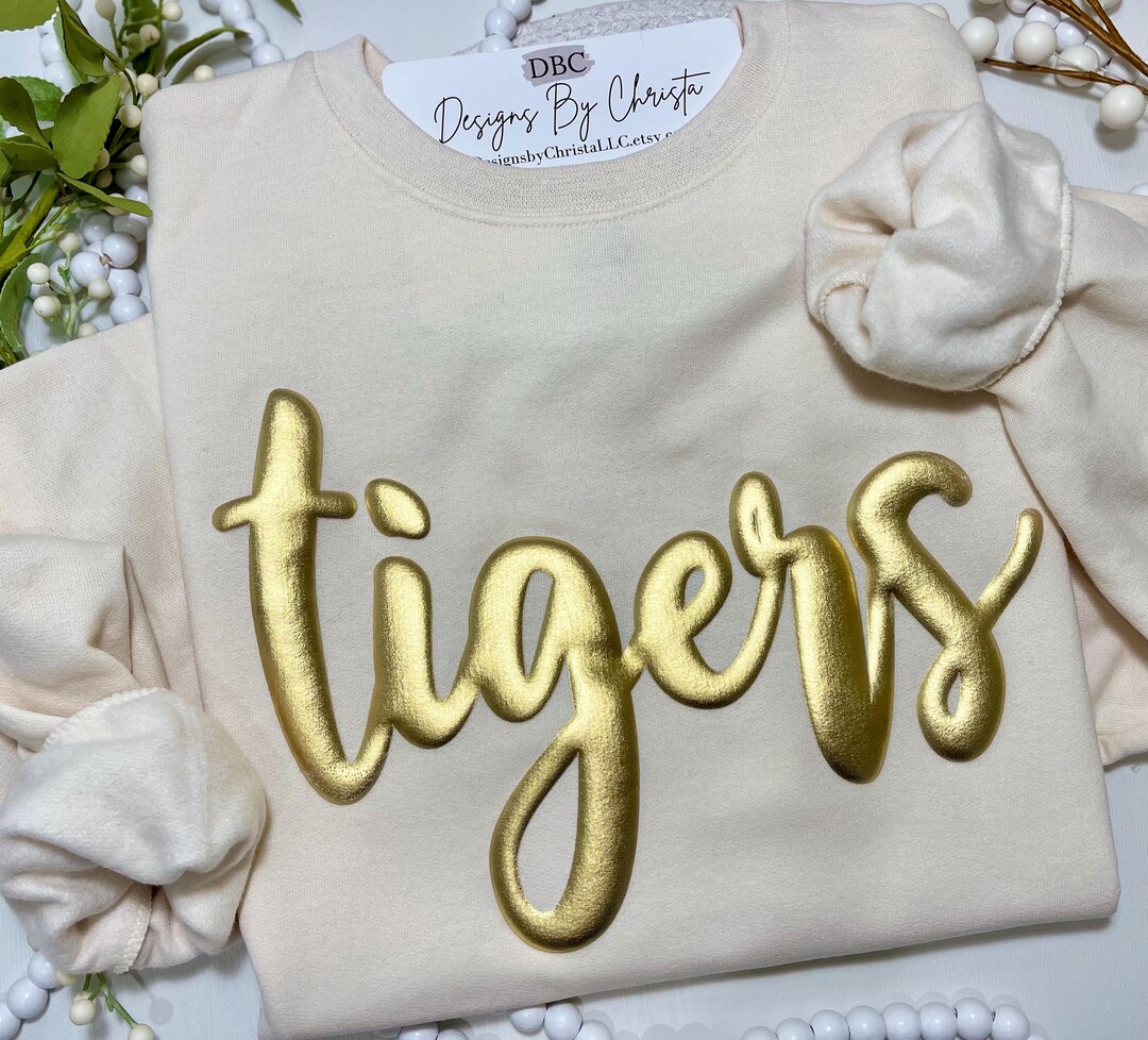 Puff Vinyl Cozy Sweatshirt, Sports Team Sweatshirt, Spirit Shirt, Game Day Shirt, Mascot Team ...