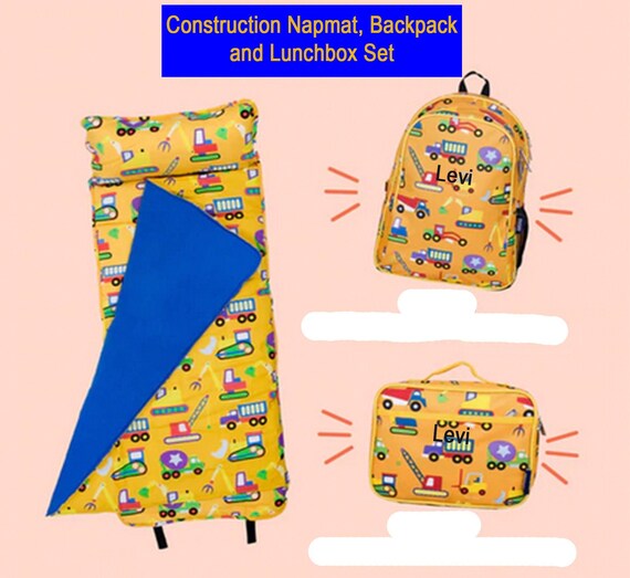 Personalized Backpack Set / Construction / Back to School / - Etsy