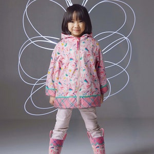 Girls Rainbow Raincoat Set / Kids Rain Jacket / Monogrammed Rain Jacket ...