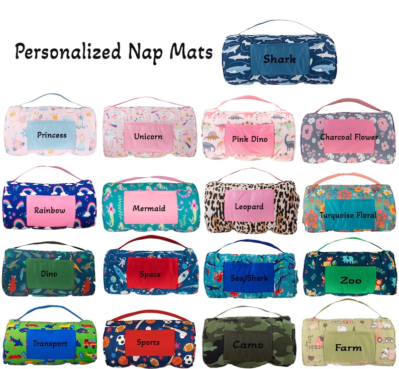 Personalized School Nap Mat for Pre School / Kindergarten Sleep Mat ...