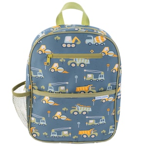 Personalized Toddler Backpack Set, Construction, Back to School, Boy ...