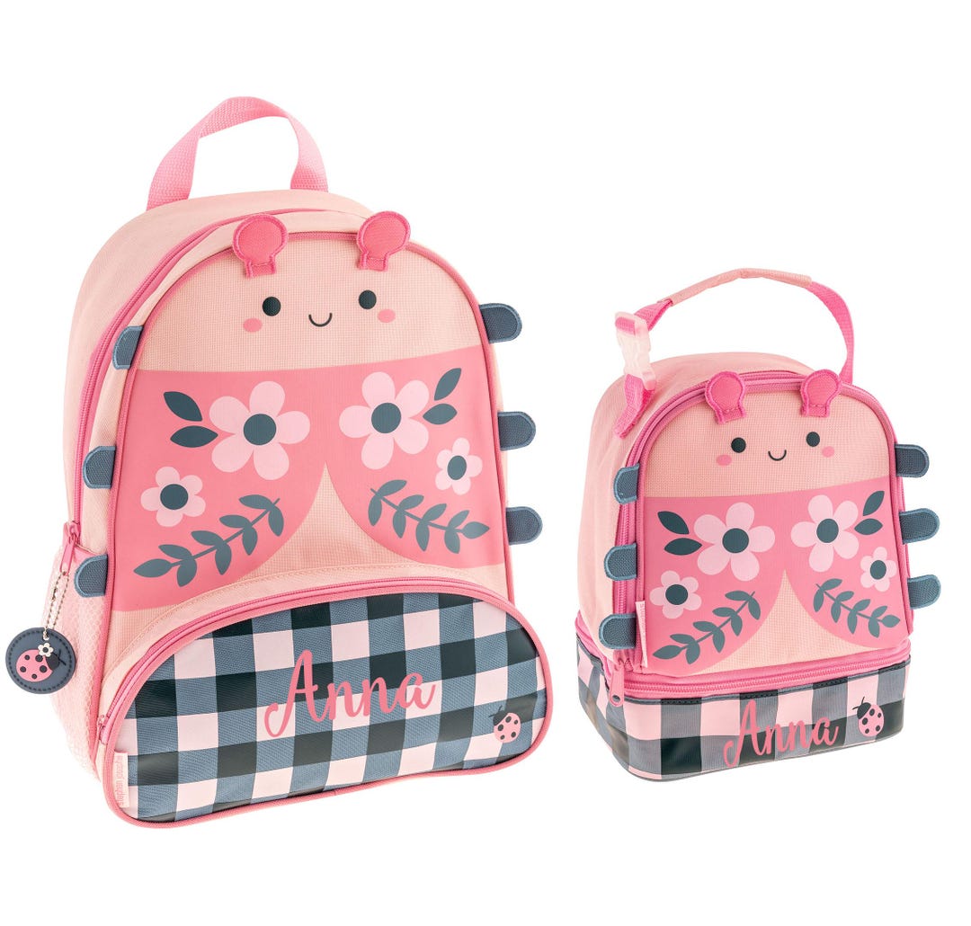 Personalized Lady Bug Backpack Set / Personalized Preschool Backpack ...