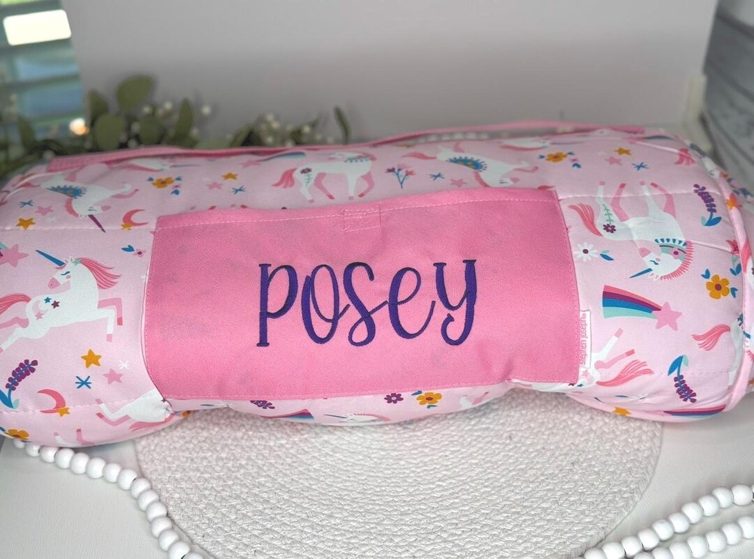 Unicorn Nap Mat for School With Name, Children's Nap Mat With Pillow ...