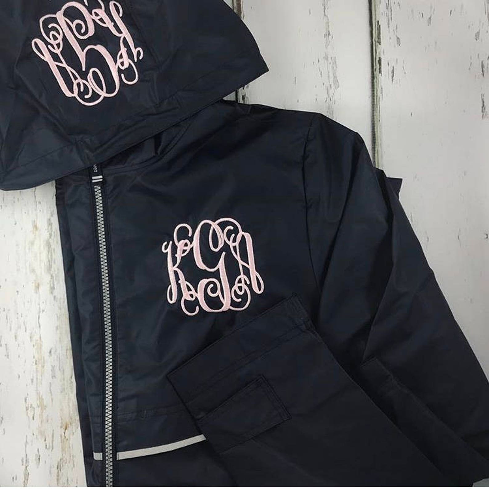 Charles River Monogrammed Rain Jacket, Monogrammed Rain Coat ...