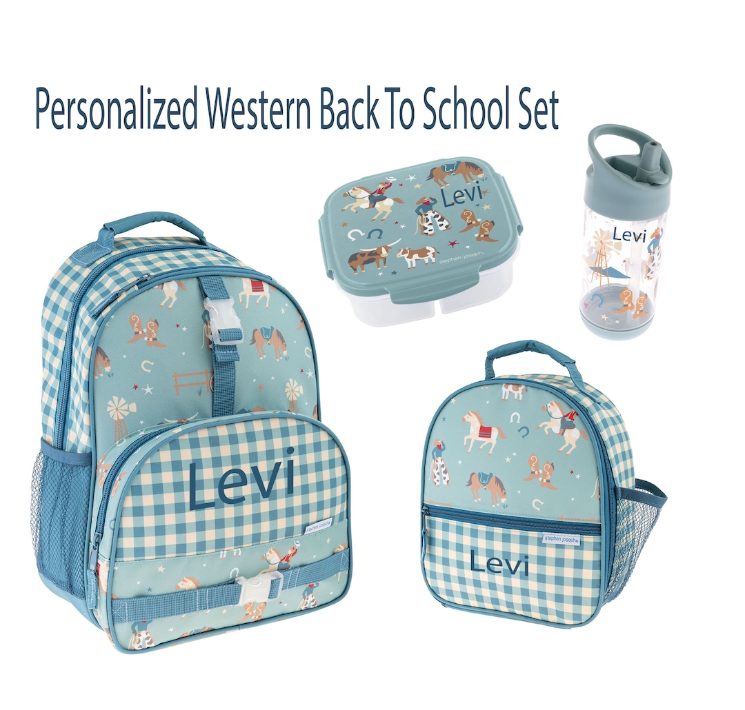 Personalized Western Back to School Set / Cowboy / Back to School / Nap ...