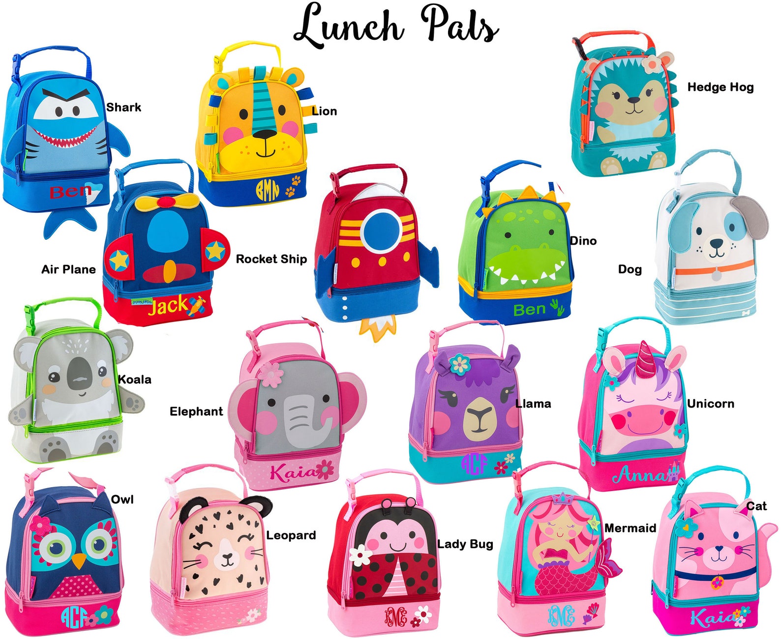 Personalized Stephen Joseph Lunch Box / Monogrammed Lunchbox - Etsy