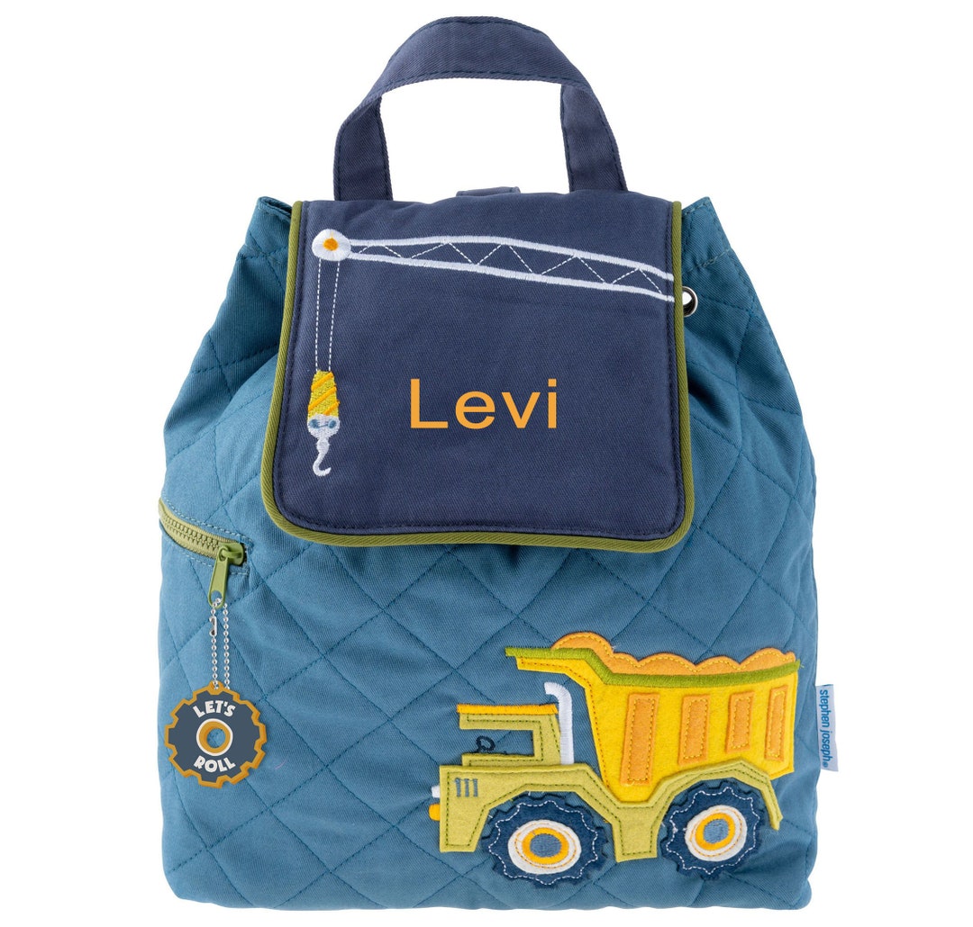 Personalized Dump Truck Toddler Backpack, Boys Backpack, Preschool ...