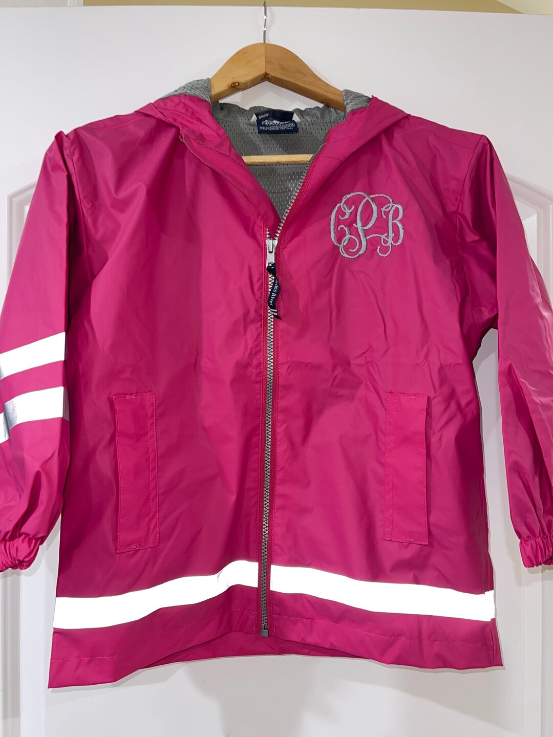 Personalized Girls Rain Jacket: Monogrammed Waterproof Coat - Etsy