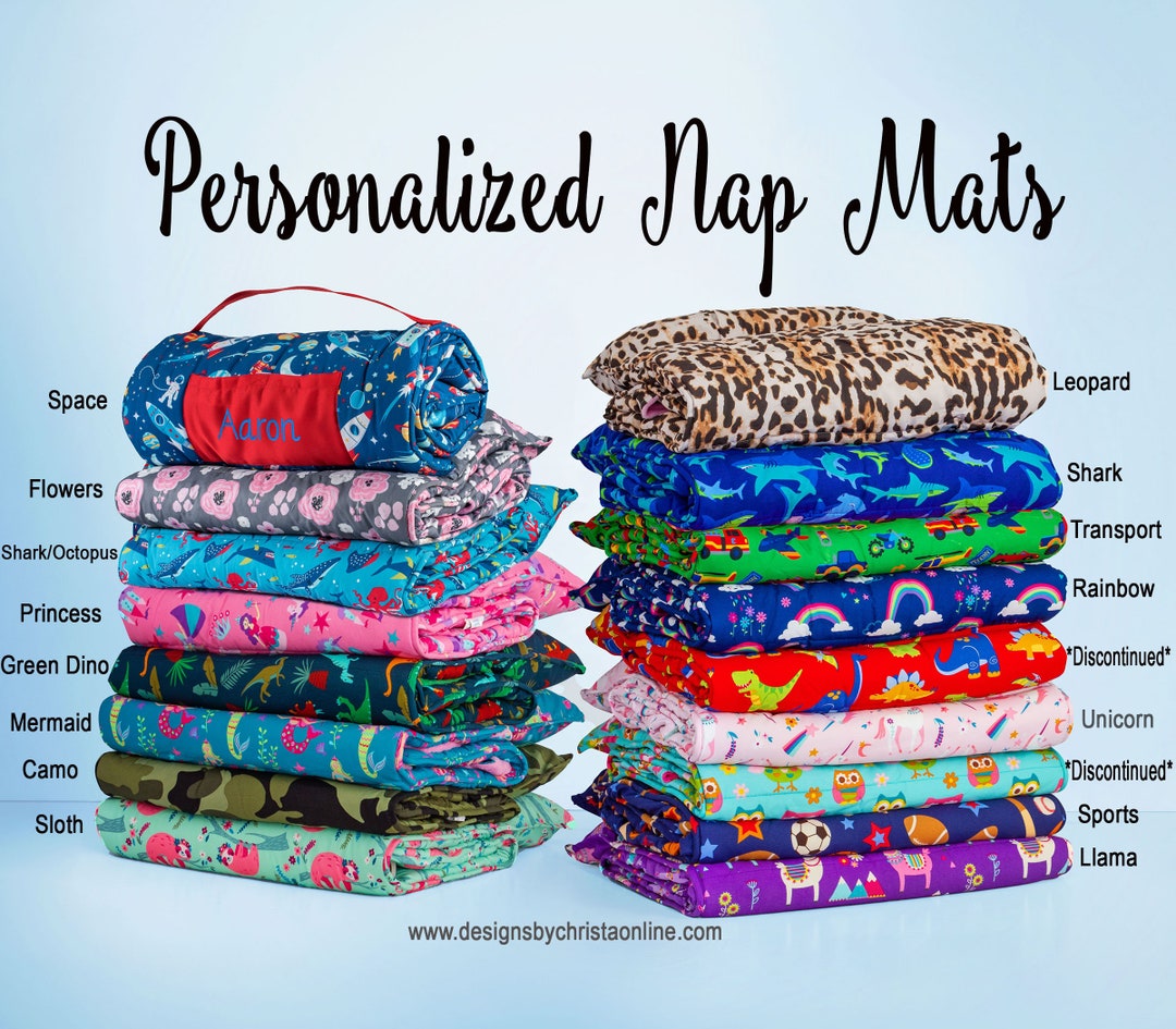 School Nap Mat / Personalized Nap Mat / Stephen Joseph / Nap Roll ...