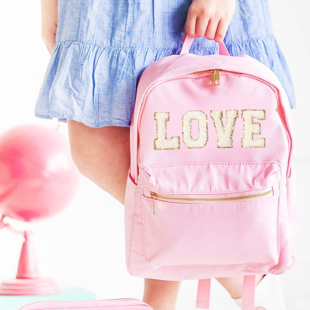 Personalized Backpack / Patch Backpack / Varsity Chenille Patch Letters ...