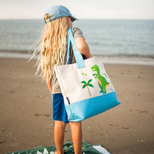 Kids Beach Bag, Personalized Children's Beach Tote, Toddler Beach Bag ...