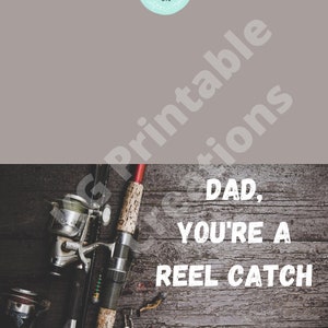 Printable Father's Day Card dad You're A Reel - Etsy