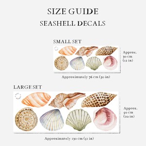 Seashell Fabric Wall Decal / Shell Wall Decal / Coastal / - Etsy