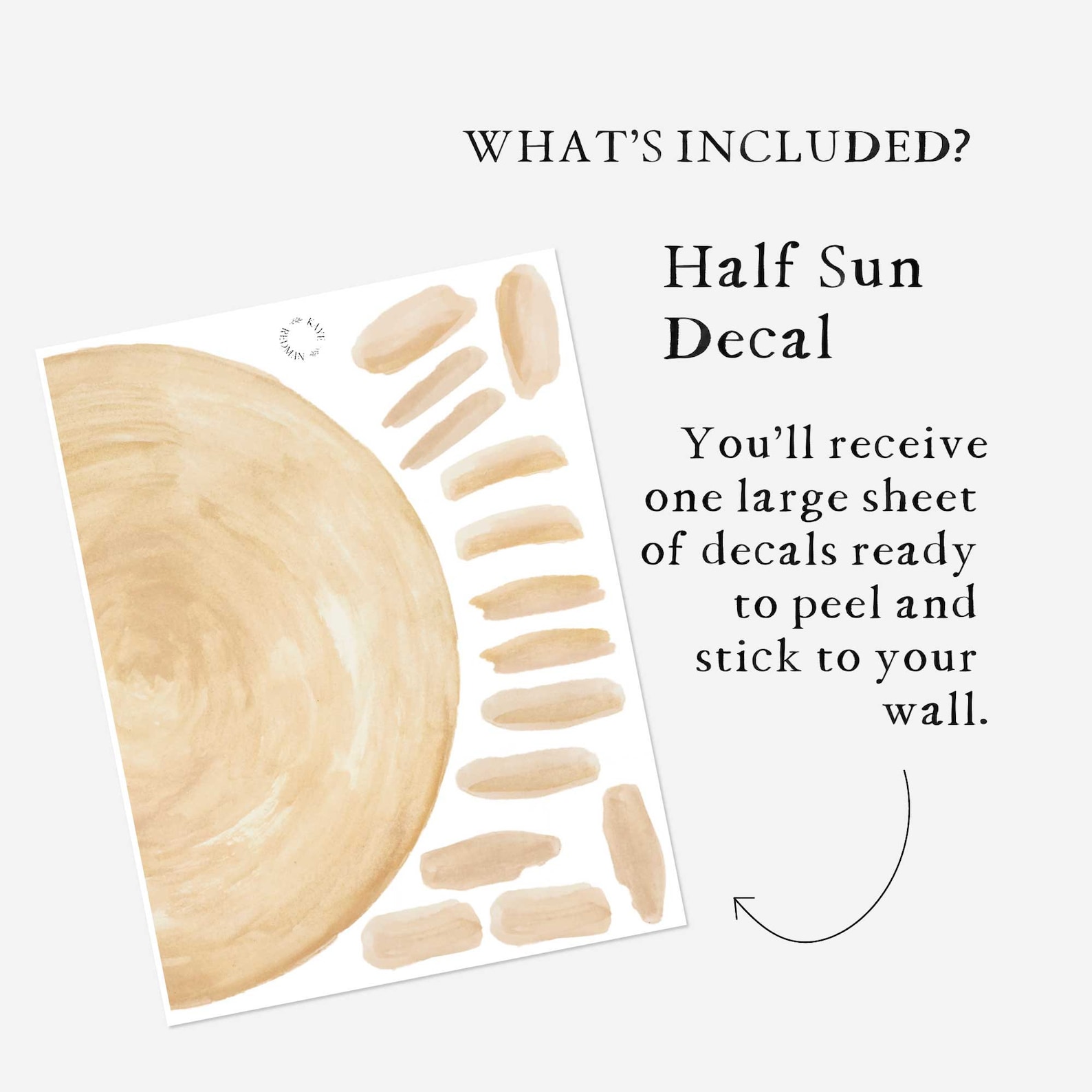 Large Half Sun Fabric Decal / Sun Wall Sticker / Kids Bedroom - Etsy