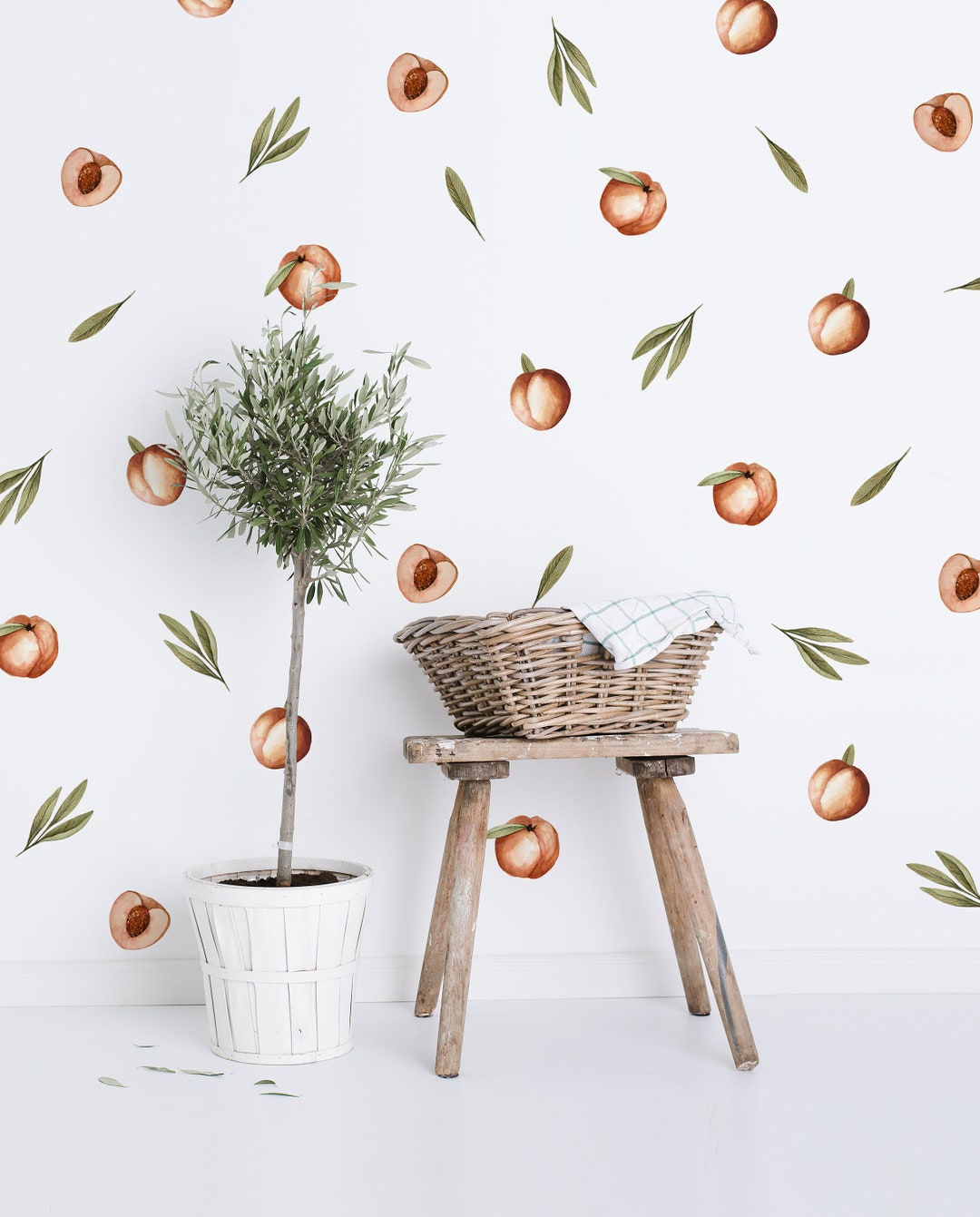 Peach Fabric Wall Decals / Kids Wall Art / Australian Wall Decals ...