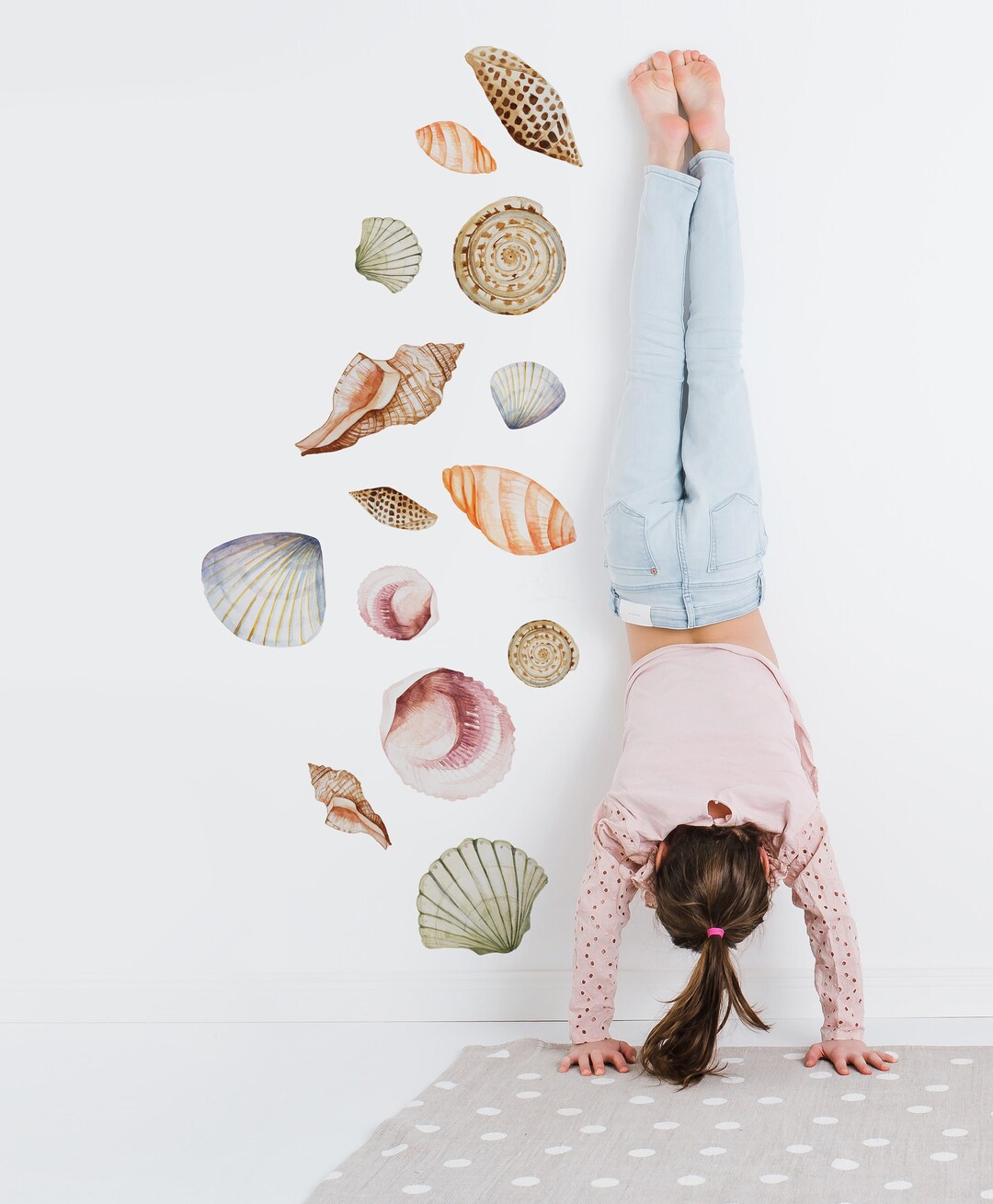 Seashell Fabric Wall Decal / Shell Wall Decal / Coastal / - Etsy