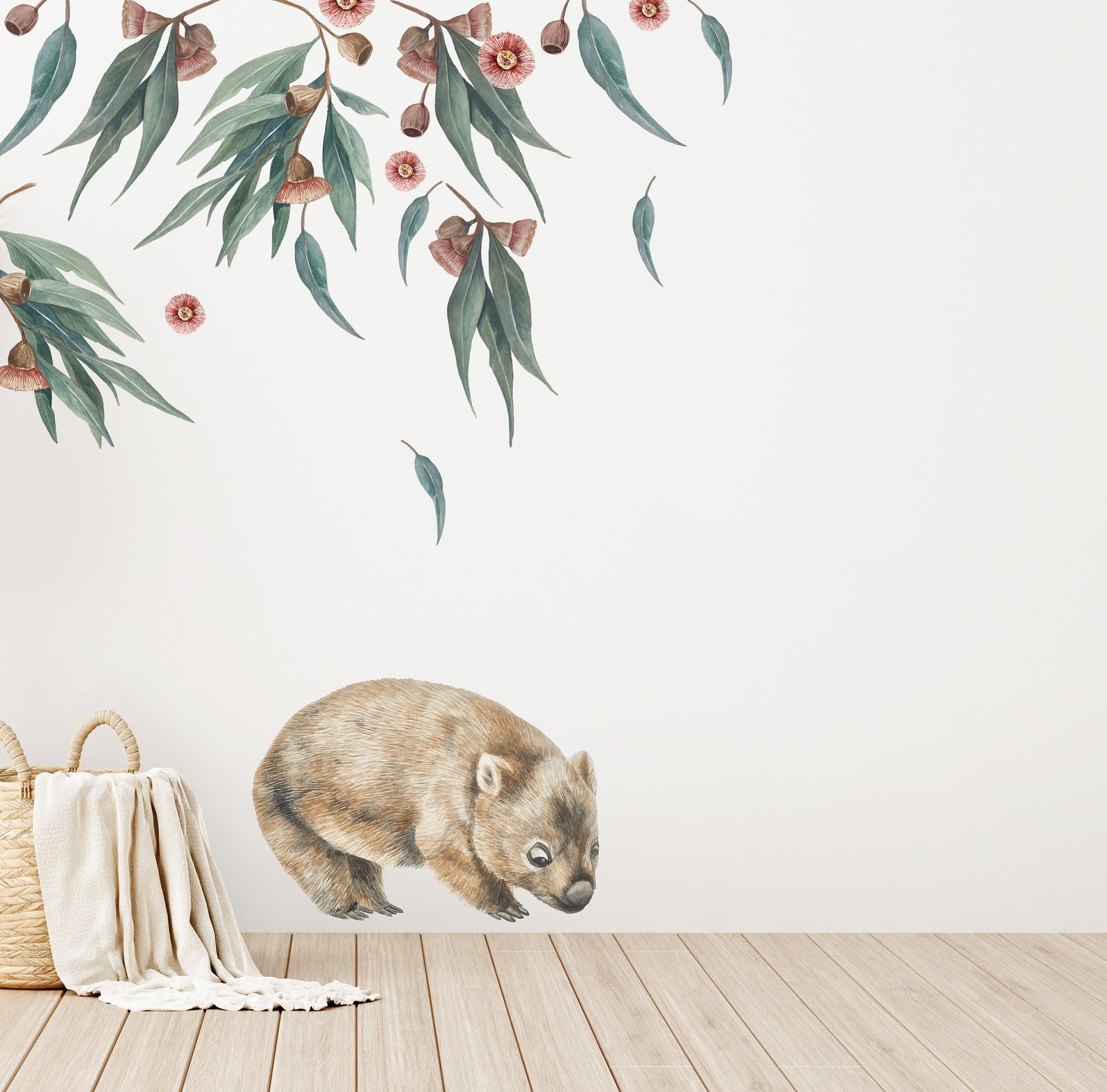 Australian Wombat Decal / Wall Sticker / Aussie Animals / Kids Bedroom ...