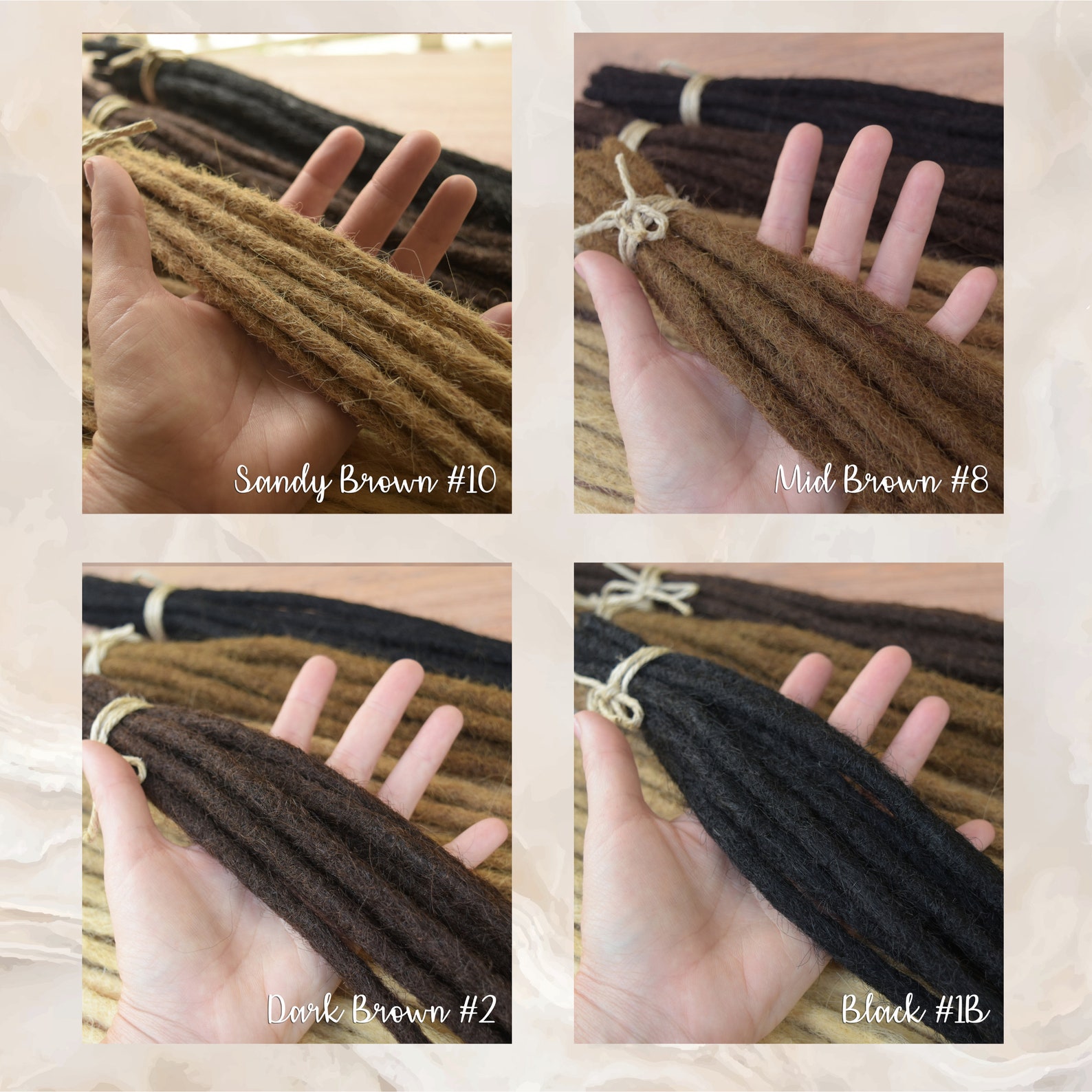 Human Hair Dreadlock Extensions X 5 Real Hair Dreads - Etsy