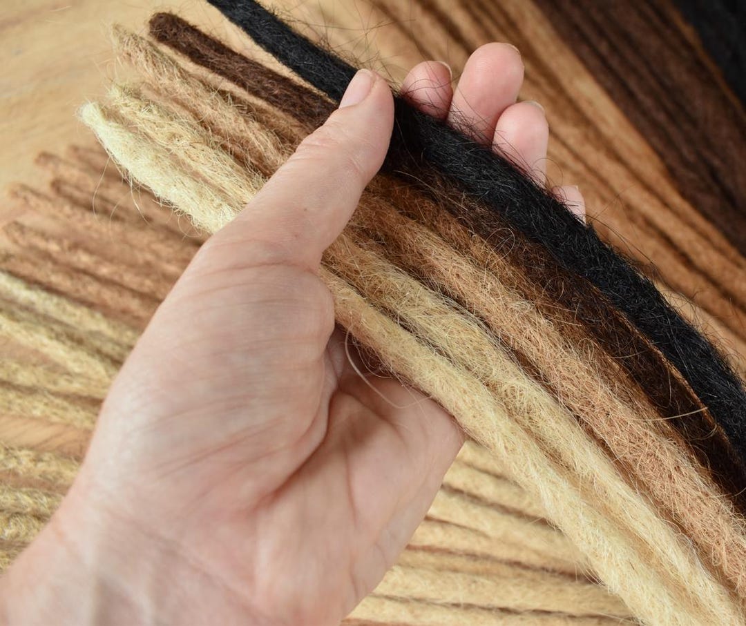 Human Hair Dreadlock Extensions X 20, Real Hair Dreads, 40cm/16inches ...