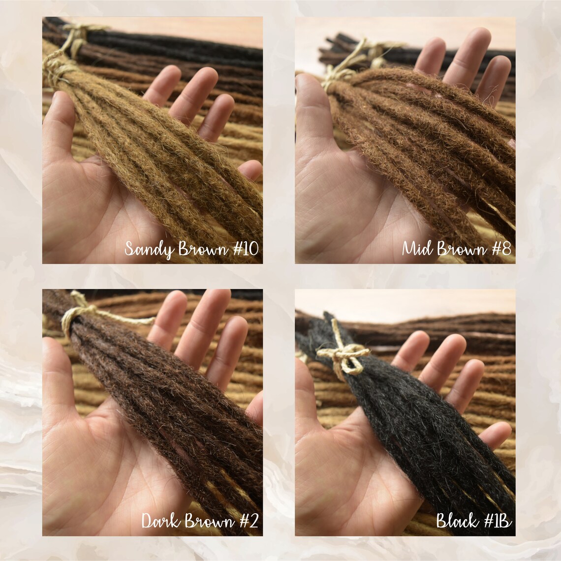 Human Hair Dreadlock Extensions X 10 Real Hair Dreads - Etsy