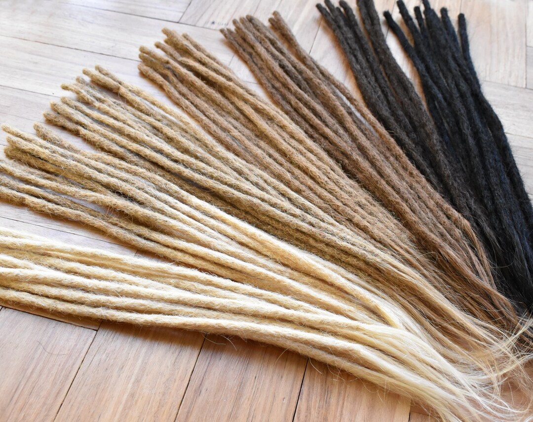 Human Hair Dreadlock Extensions X 10, Real Hair Dreads, 40cm/16inches ...