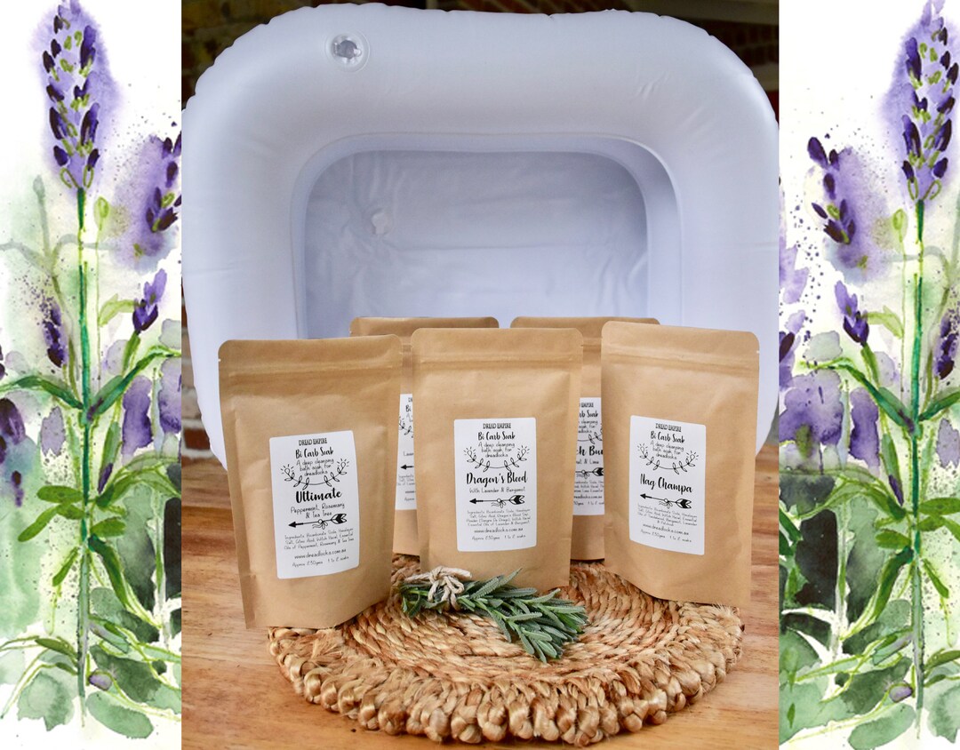 Dreadlock Cleansing Kit: Inflatable Basin & Bi Carb Soak - Etsy