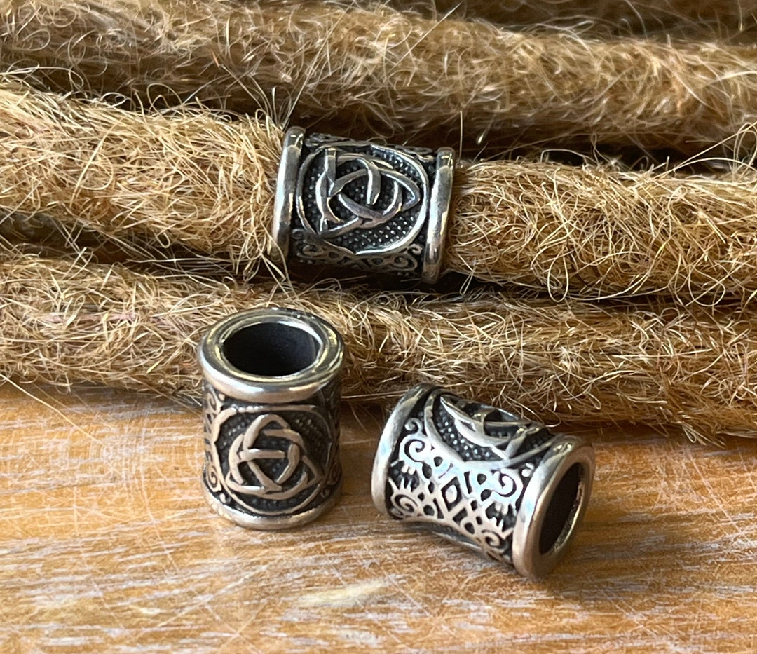 Set of 3 Stainless Steel Viking Dreadlock Beads - Etsy