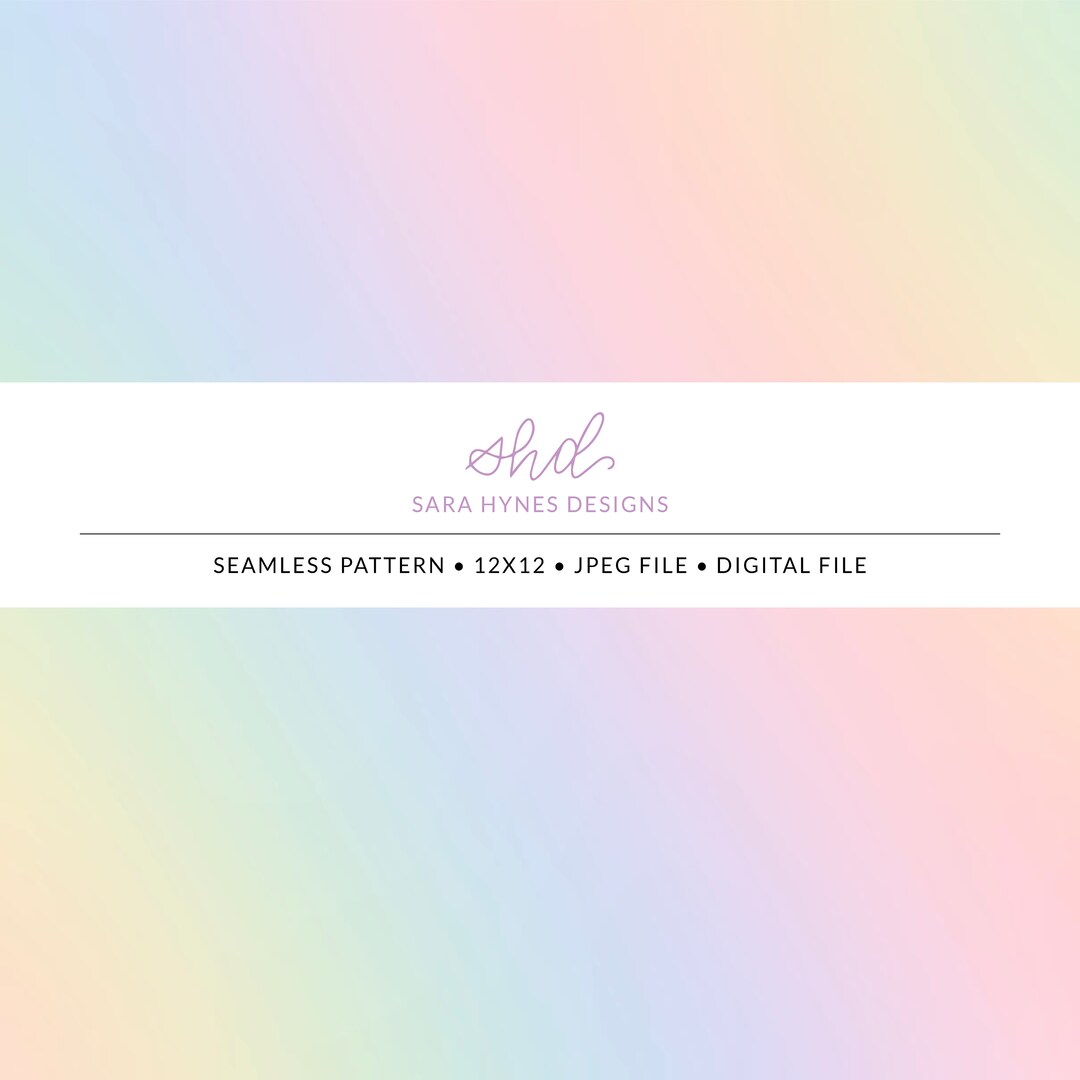 Pastel Sublimation File Pattern, Rainbow Pattern, Seamless Pattern ...