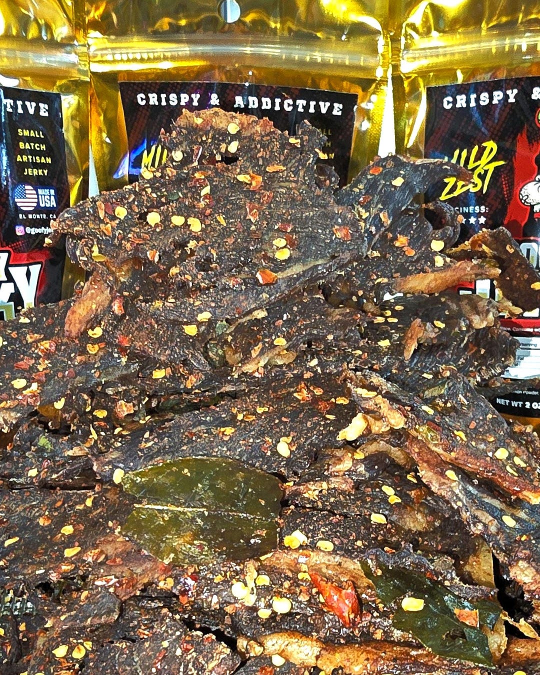 Artisan Beef Jerky Cowboy Crispy Style South East Asian Spices "goofy ...