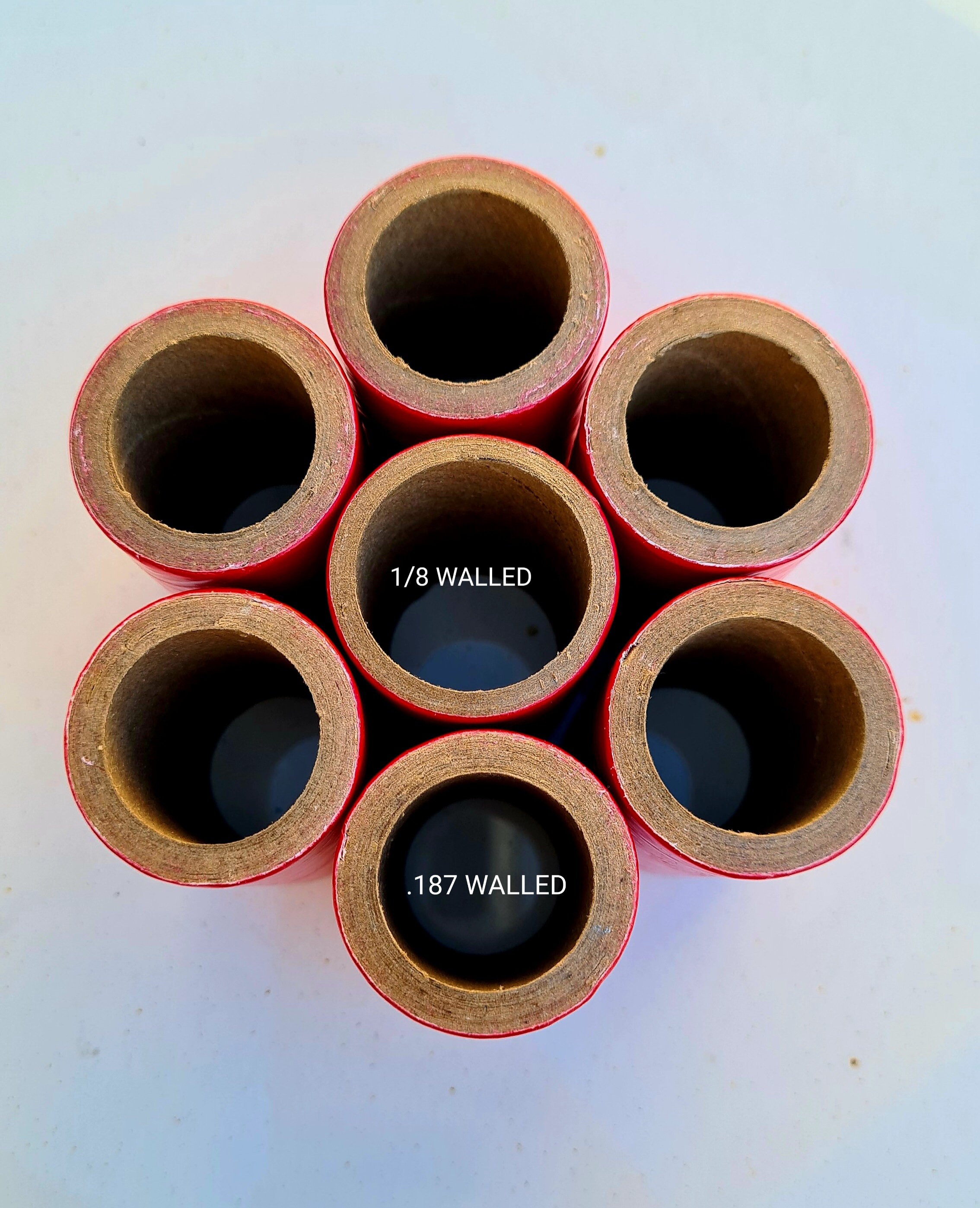 50 Super Thick WALLED SALUTE Tubes Shells 1" X 2-1/2" X 187" & 100 ...