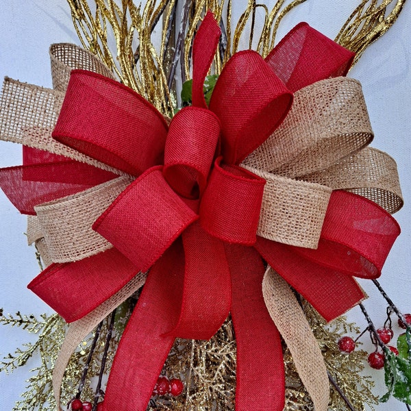 Large Burlap Bow - Etsy