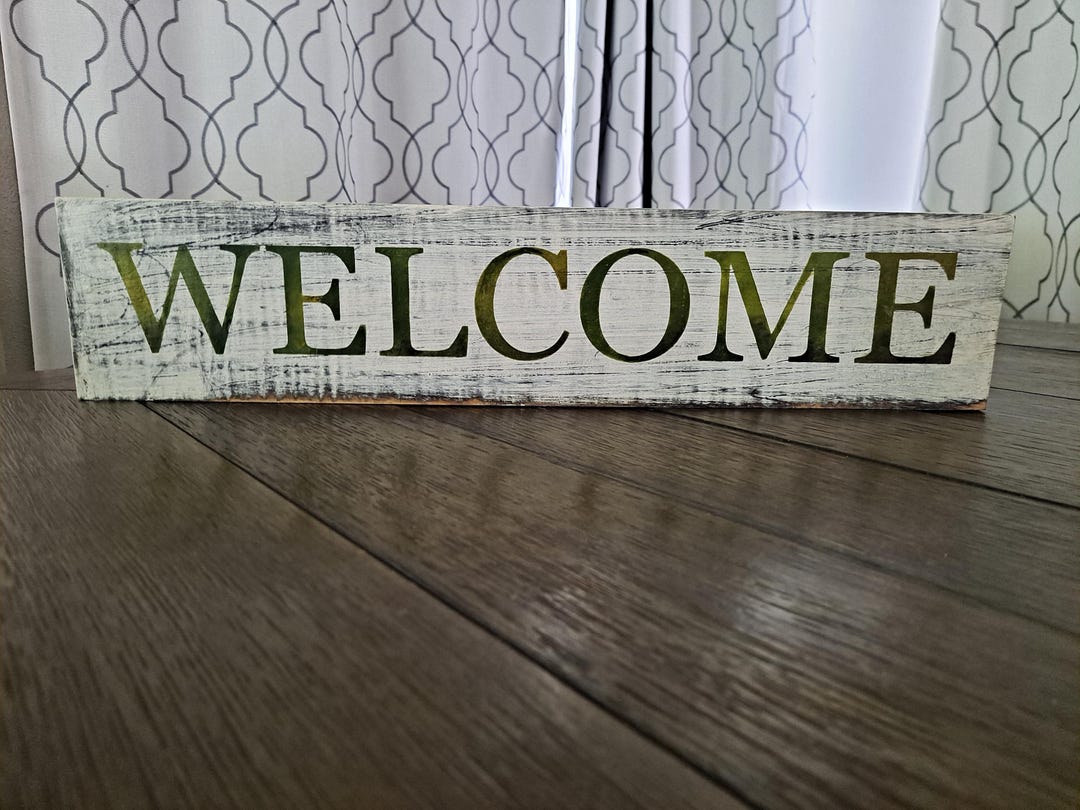 Welcome Sign, Front Door Sign, Indoor Sign, Rustic Home Decor Sign - Etsy