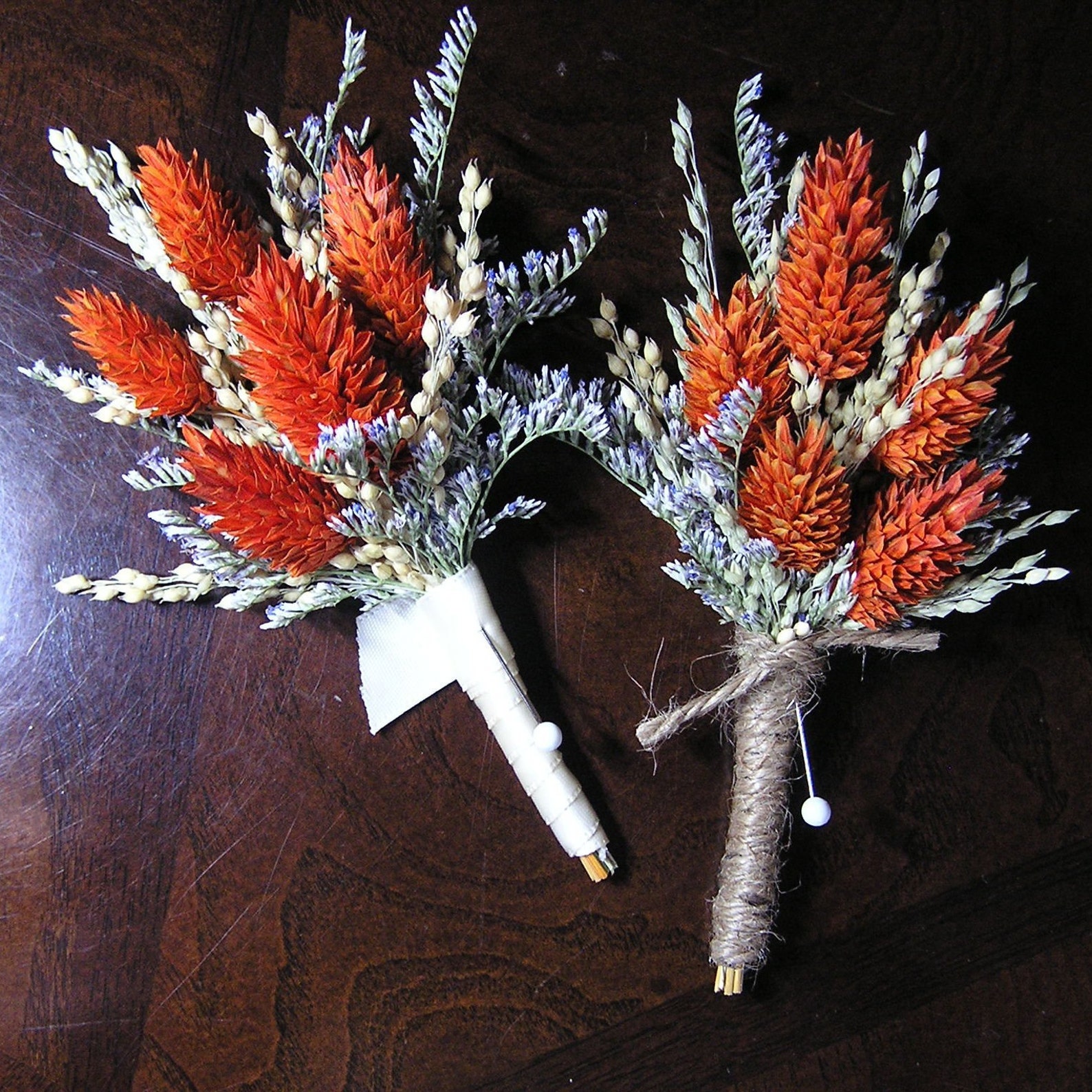 Orange Wedding Boutonnieres Dried Orange Buttonhole Dried | Etsy