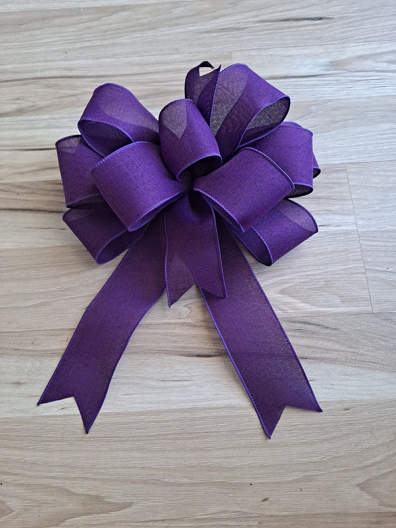 Purple Bows, Bow for Lantern, Purple Wedding Decor, Wreath Bows, Purple ...