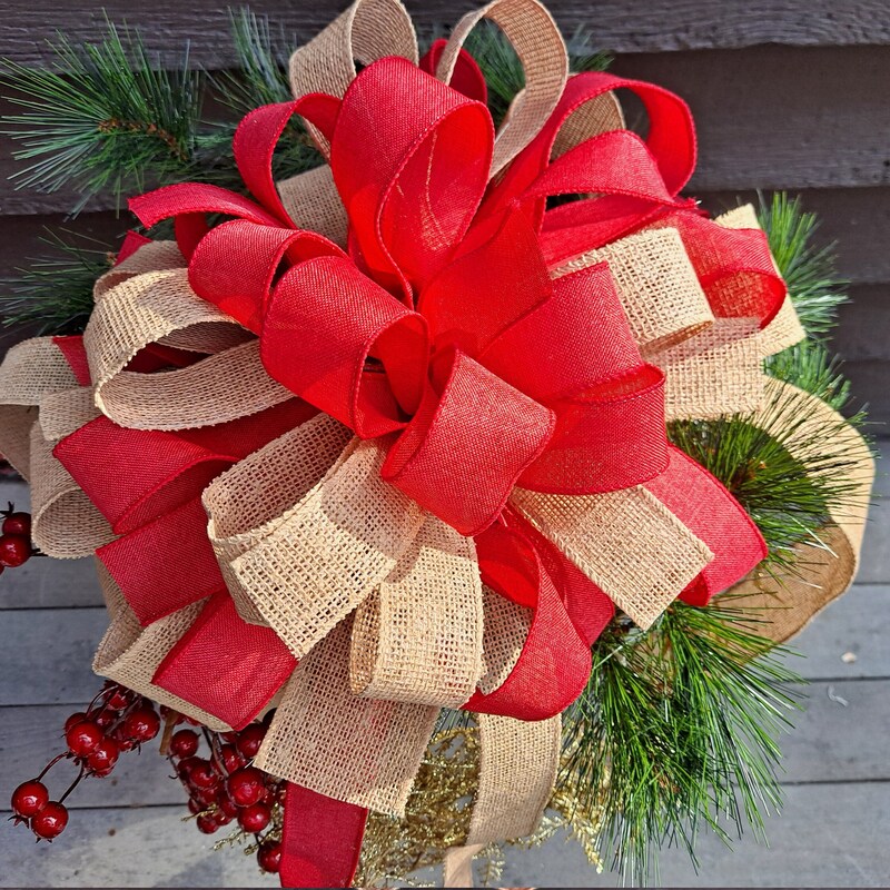 Burlap Tree Topper - Etsy
