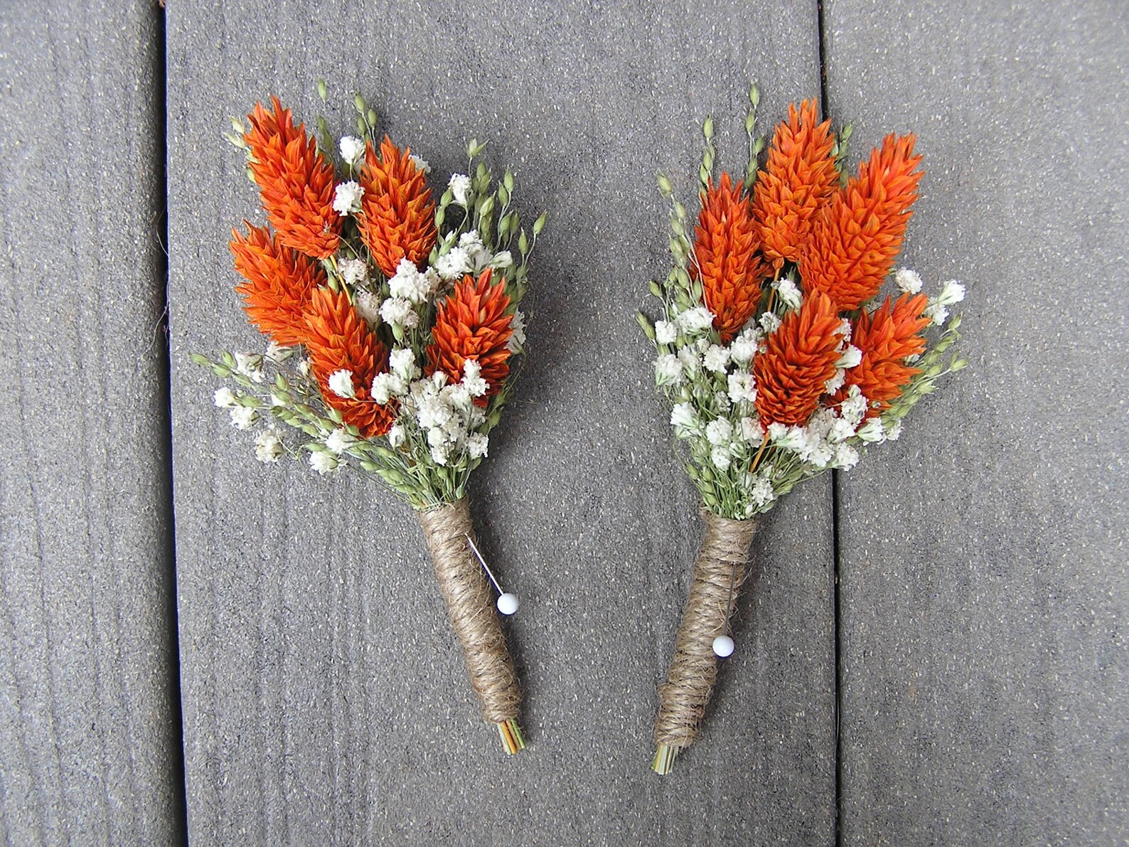 Orange Wedding Boutonnieres Dried Orange Buttonhole Dried | Etsy