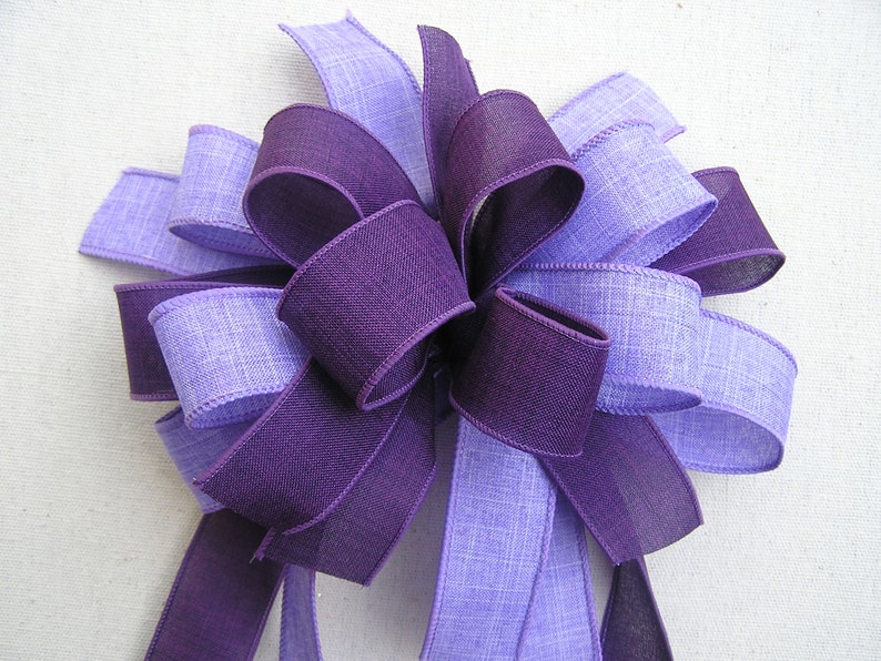 Lavender and Purple Bow Wreath Bow Lavender Wreath Bow - Etsy