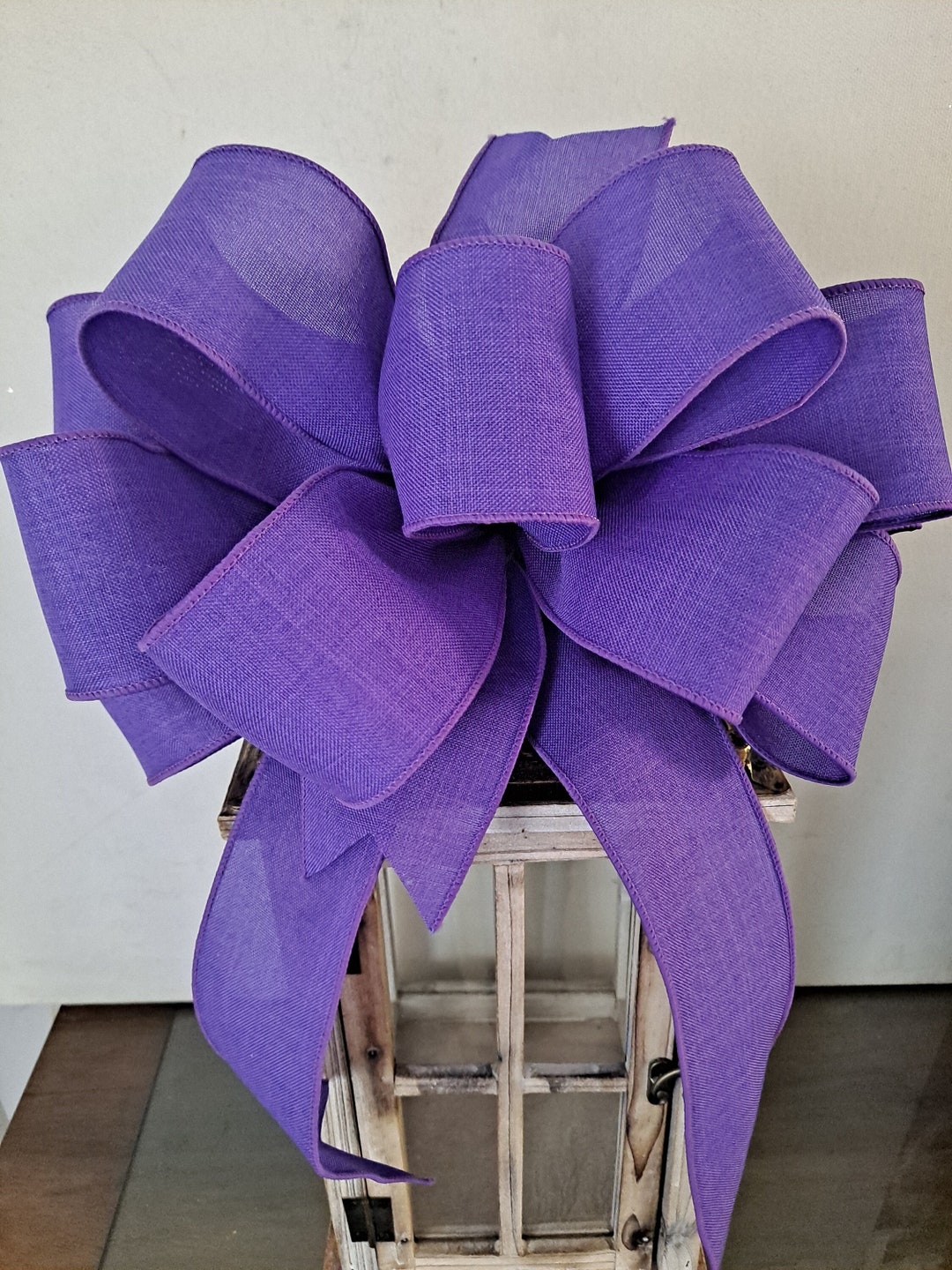 Light Purple Bow, Purple Bow for Lantern Decoration, Wreath Bow, Spring ...