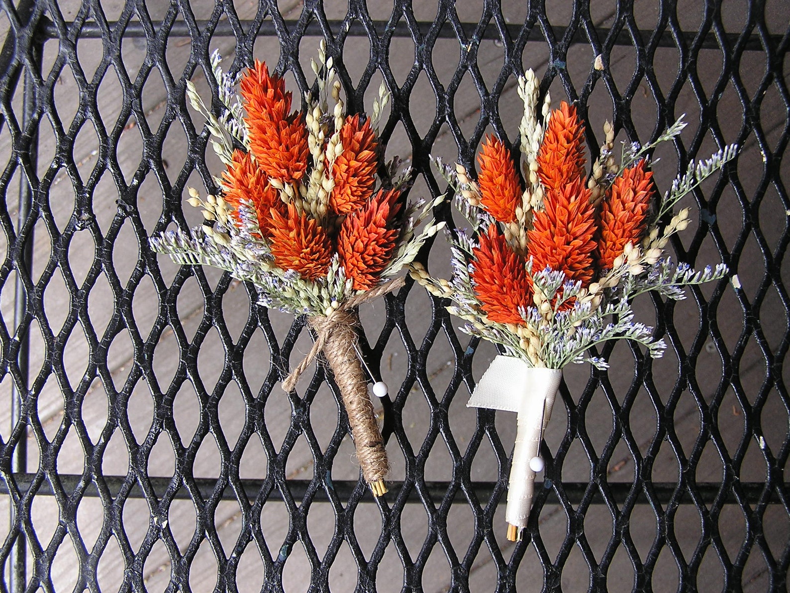Orange Wedding Boutonnieres Dried Orange Buttonhole Dried | Etsy