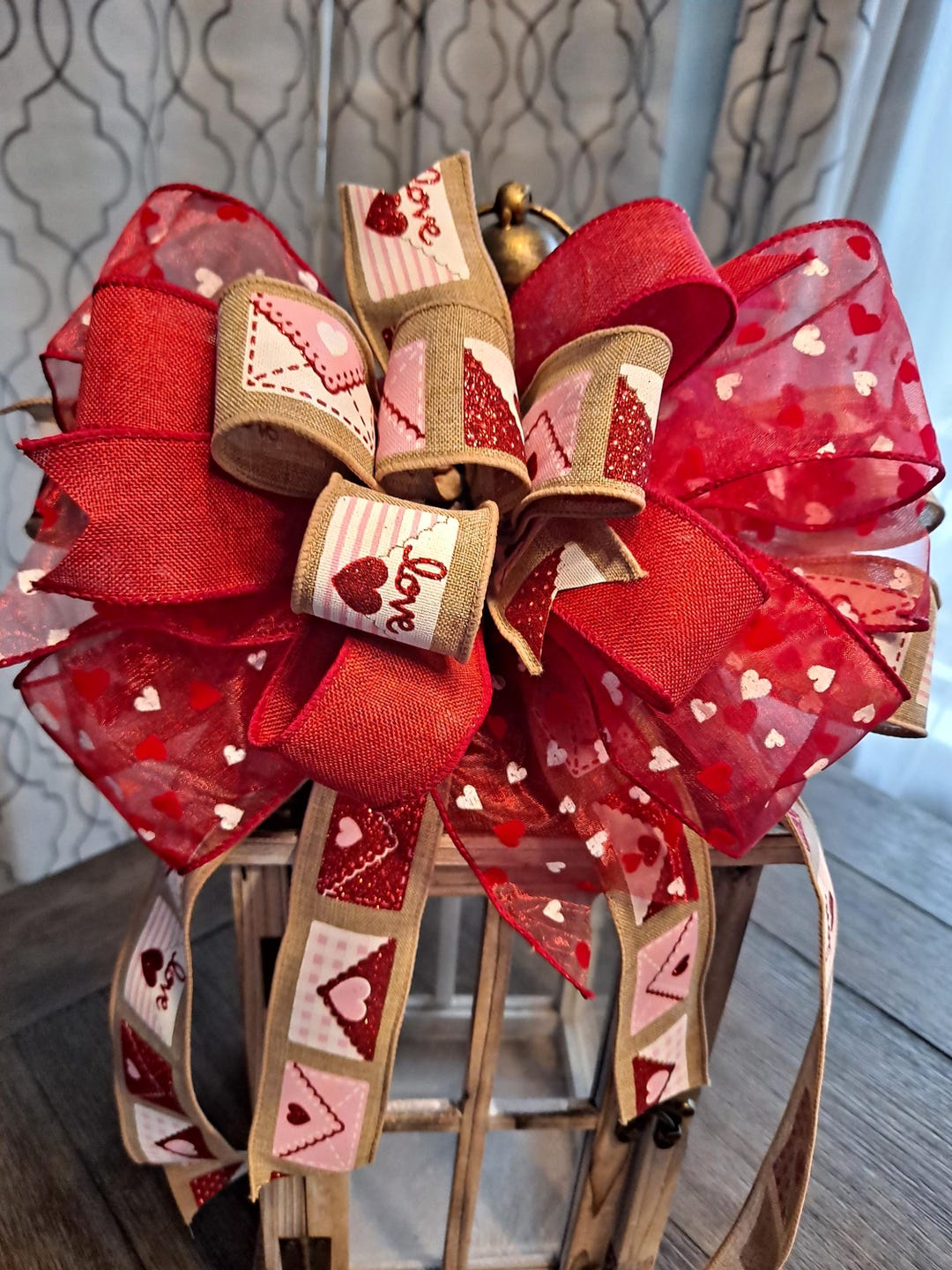 Valentine Decorative Bow, Love Valentine Bow, Bow for Valentine's Day ...